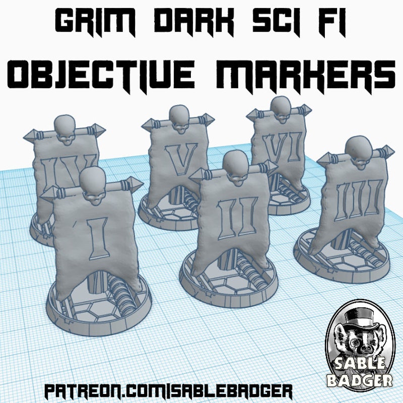 40k Objective Markers - Etsy