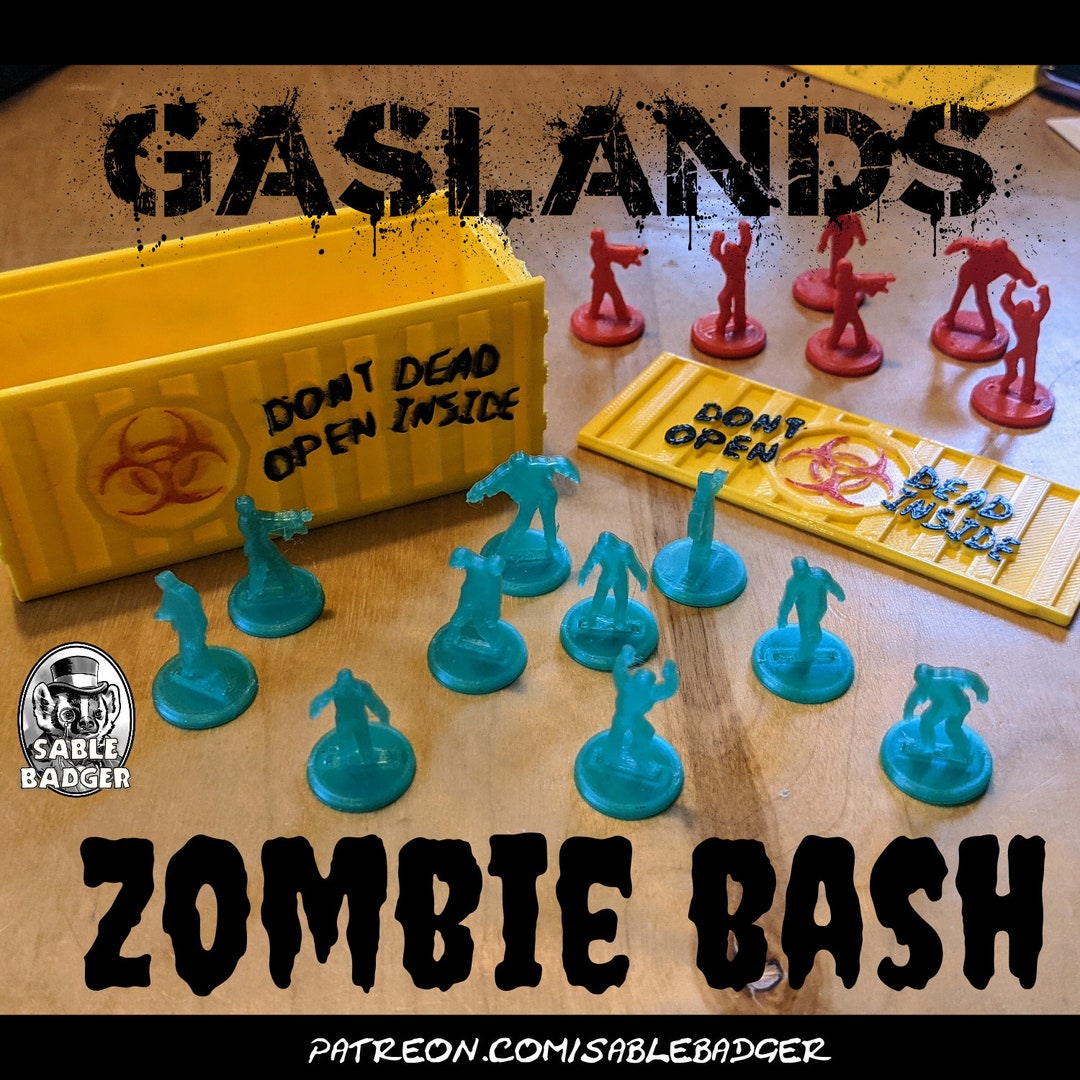 Gaslands Zombie Bash! | Zombie Set With Zombie Box, Printed in PLA ...