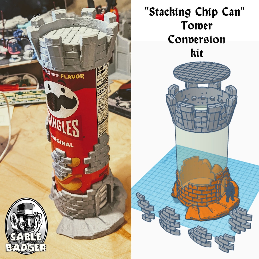 Make a Tower Using Your Pringles Box | Wargaming Terrain Terrain ...