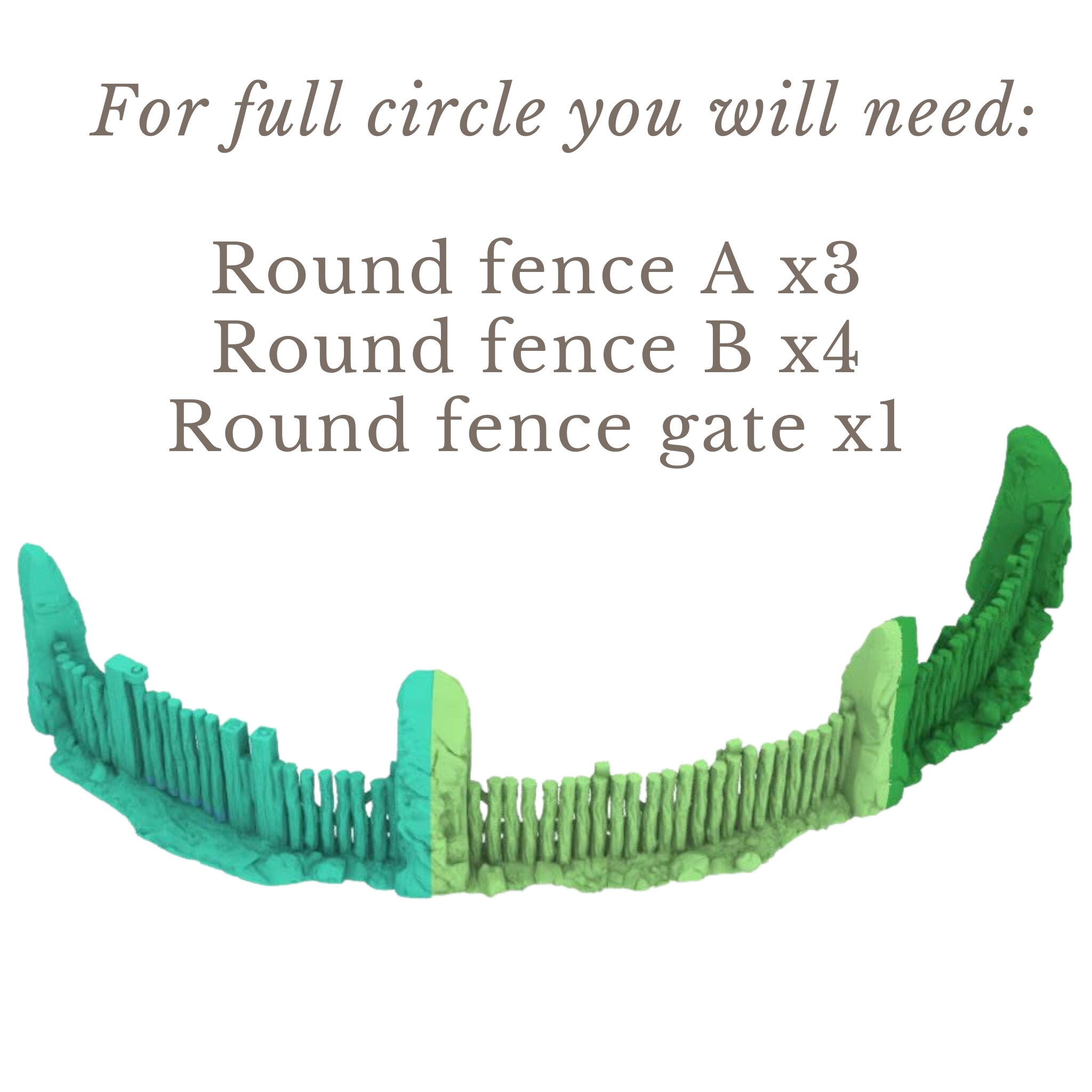 Celtic Palisade With Gate Stockade Medieval Fence - Etsy UK