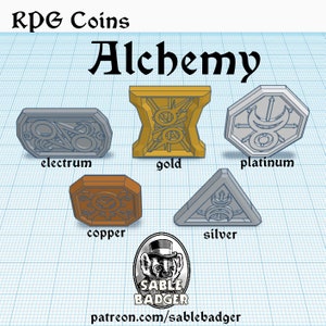 Fantasy Coins | Large Size | in Gold, Silver, Platinum, Electrum and ...