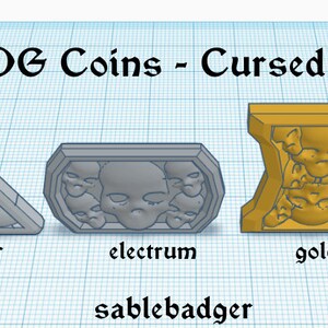 Fantasy Coins | Large Size | in Gold, Silver, Platinum, Electrum and ...
