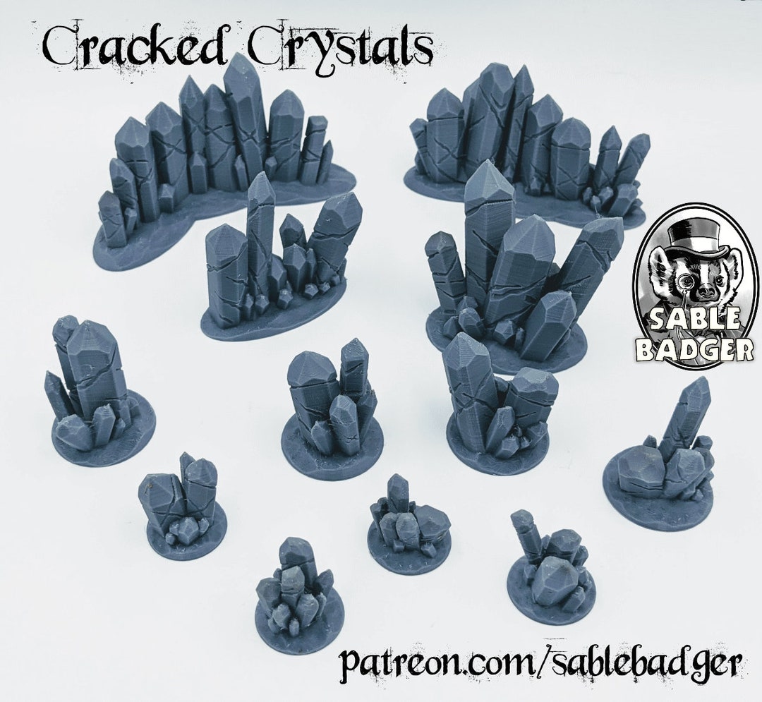 Cracked Crystals for Board-games and RPG Terrain Scatter - Etsy