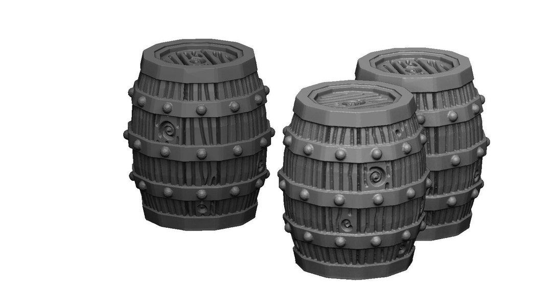 Barrels | Modular Terrain | Scatter Terrain for Ttrpg | Buildings ...