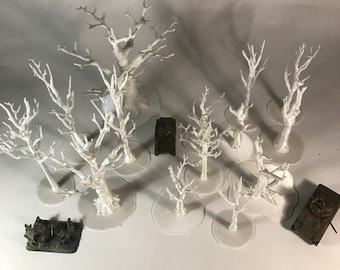 Wargaming Trees 6 Pcs 28 Mm Terrain Scatter Terrain D and D Terrain ...