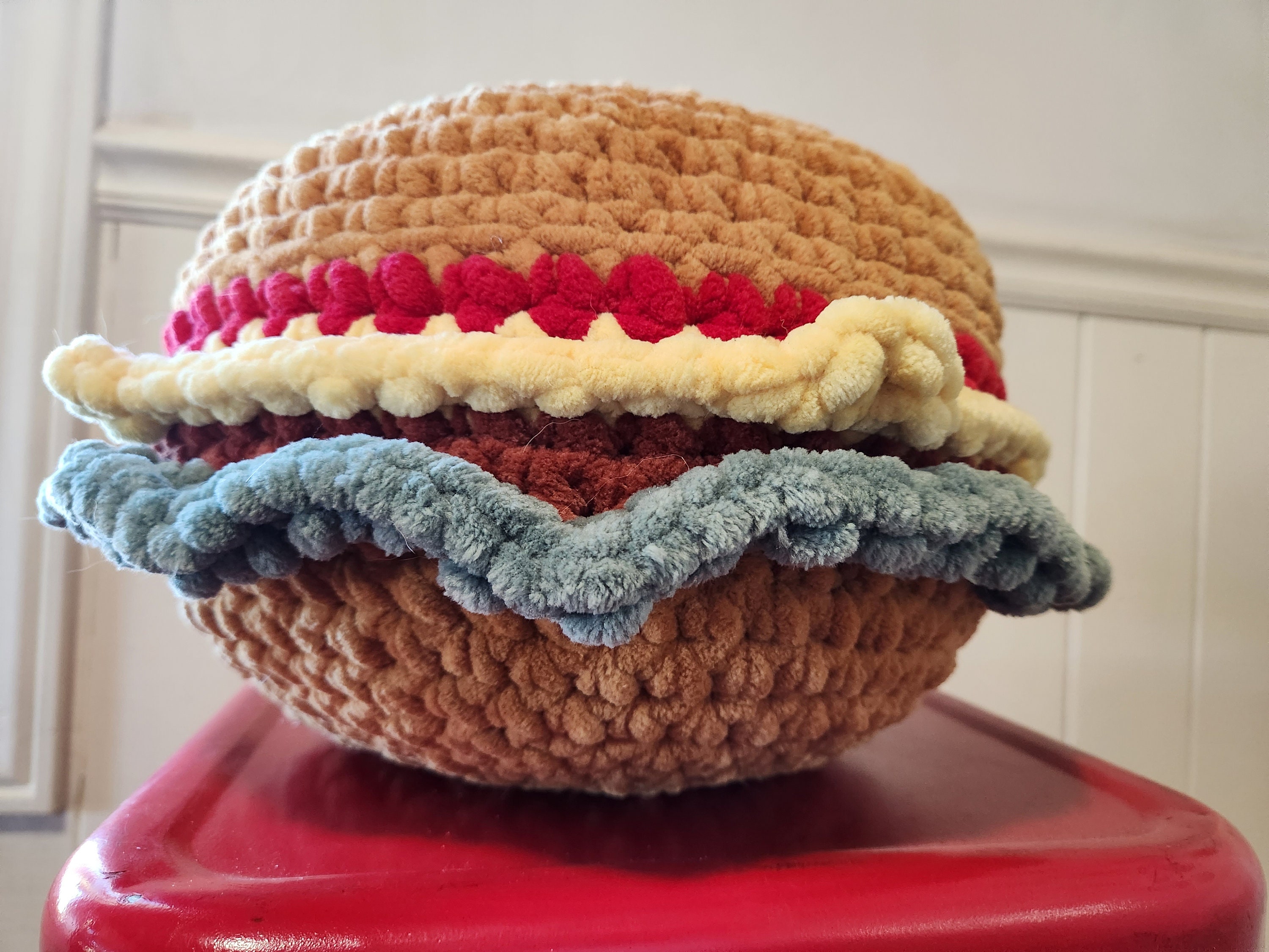 Plush Cheeseburger - Etsy