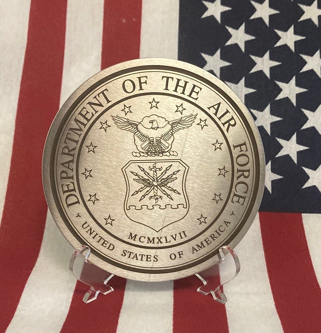 Military Air Force Logo Coasters-set of Six - Stainless Steel Drink ...