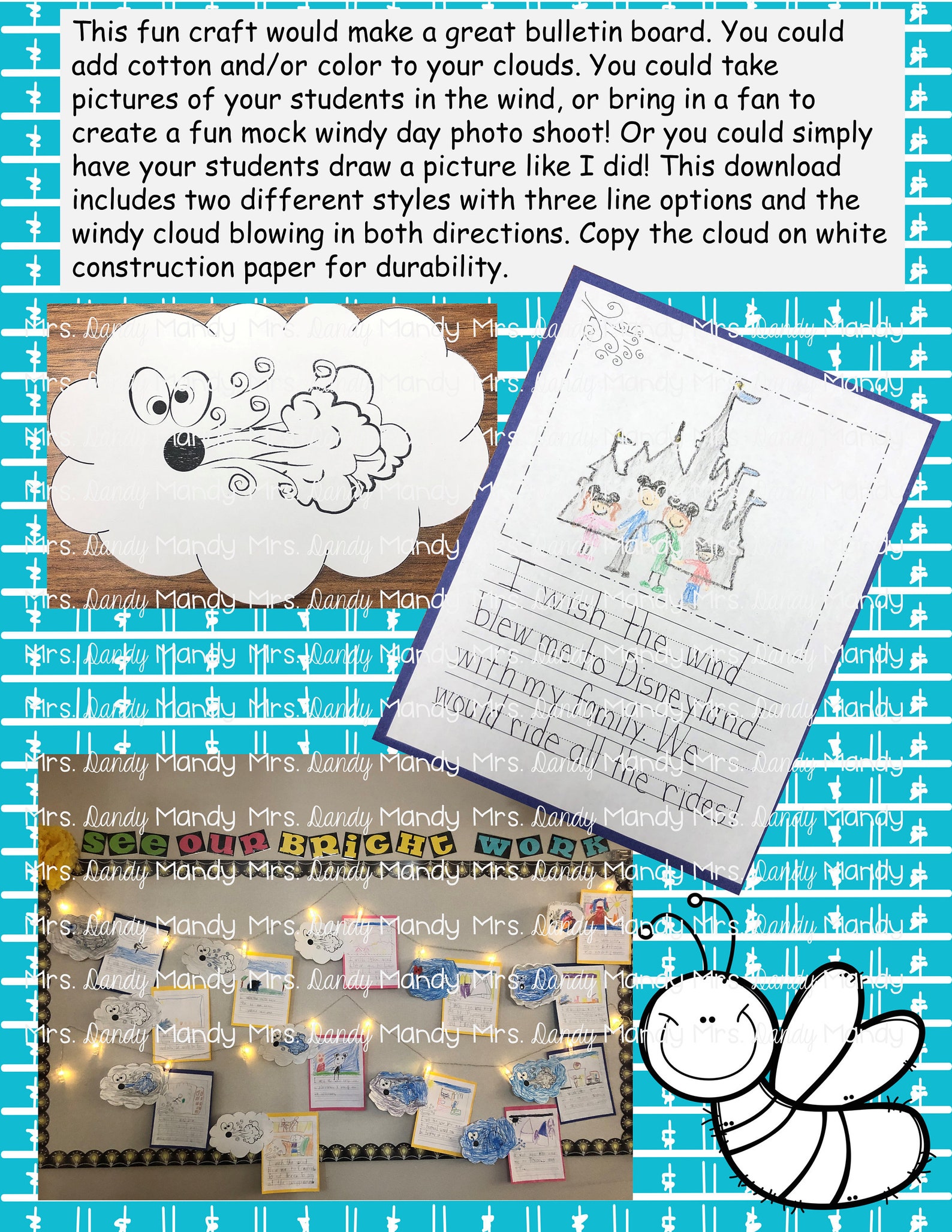 Windy Day Writing Craftivity - Etsy