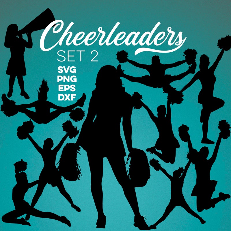 Cheerleader Clip Art - Etsy