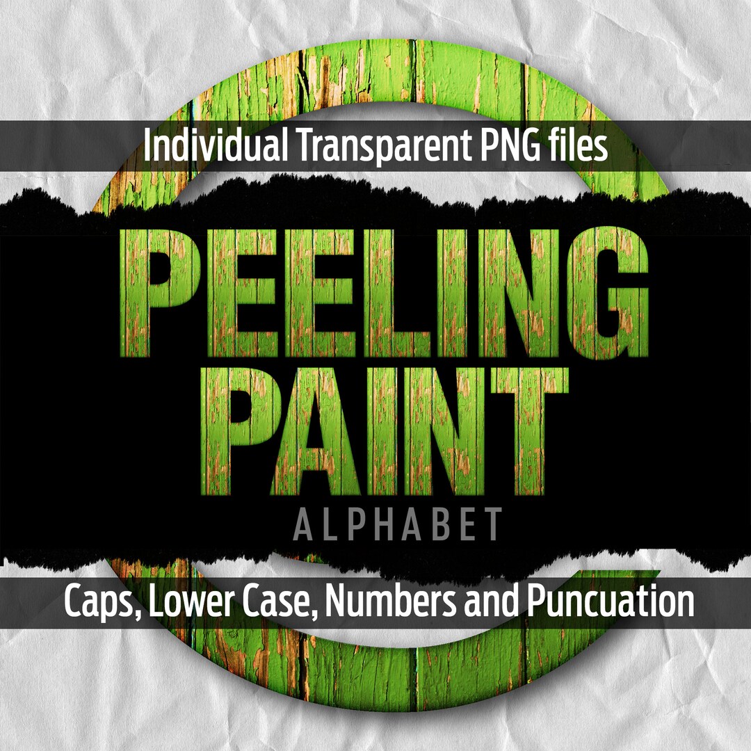PEELED PAINT Alphabet #74: Printable Transparent Png Files - Clip Art ...