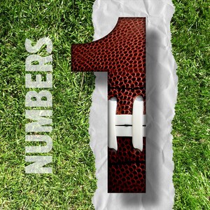 FOOTBALL Alphabet 28: Printable Transparent Png Files Clip Art Cut ...