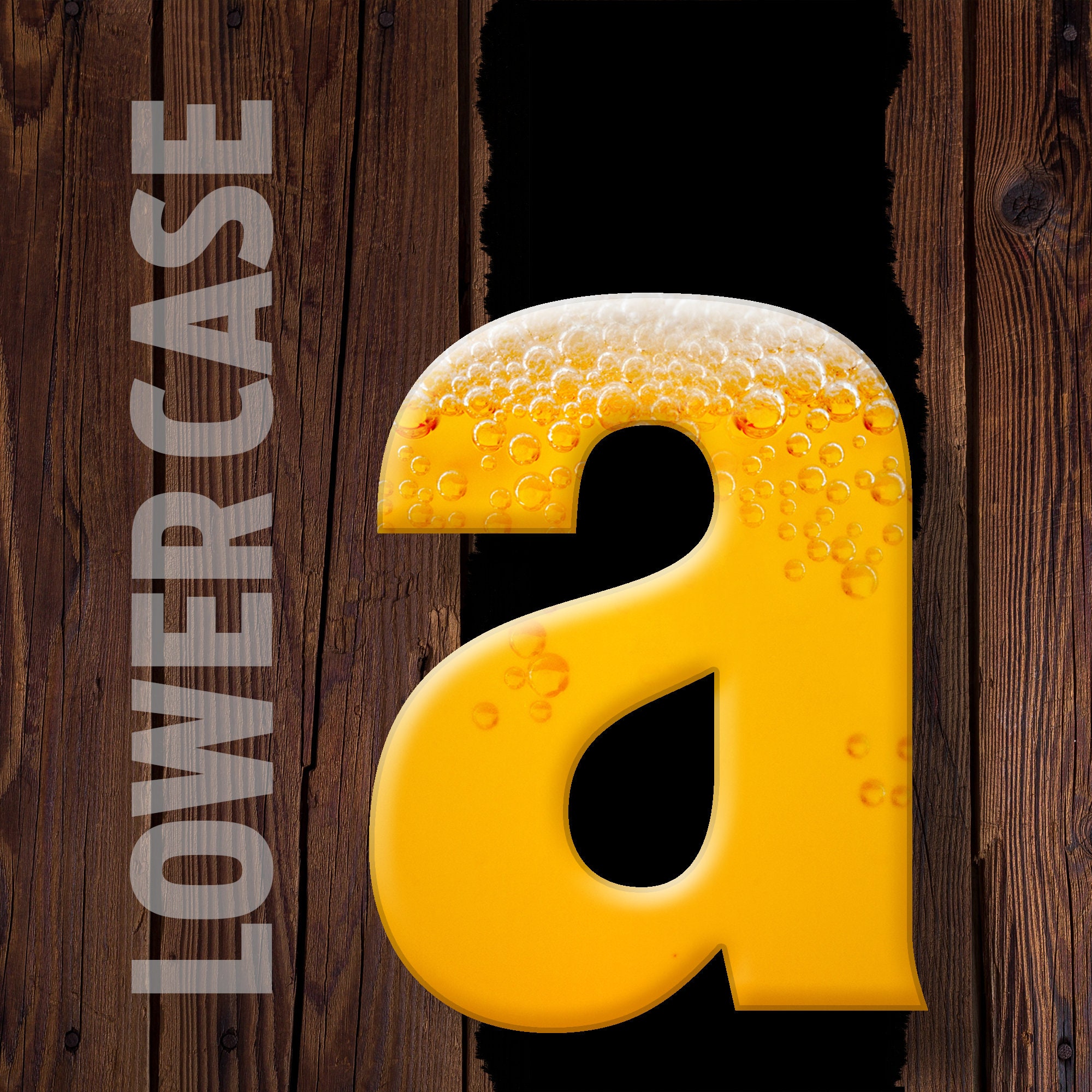 BEER Alphabet #55: Printable Transparent Png Files - Clip Art - Cut ...