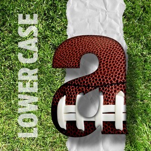 FOOTBALL Alphabet #28: Printable Transparent Png Files - Clip Art - Cut ...