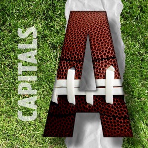 FOOTBALL Alphabet #28: Printable Transparent Png Files - Clip Art - Cut ...