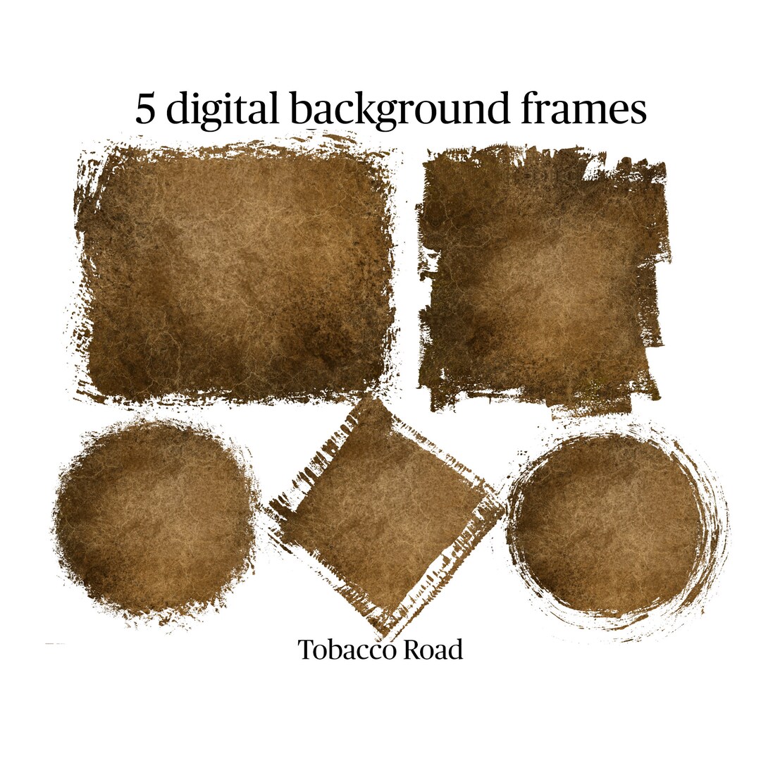DIGITAL BACKGROUND FRAMES: Set 9 (tobacco Road) - Png - Clip Art - Cut ...