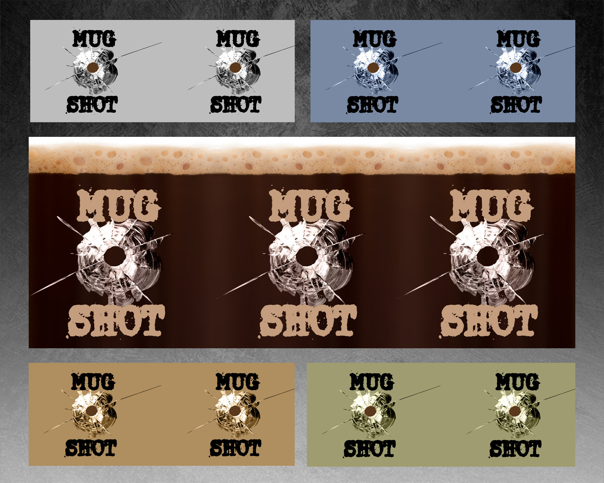 MUG SHOT: Printable Mug Wrap Sublimation Design #52. for Printing on ...