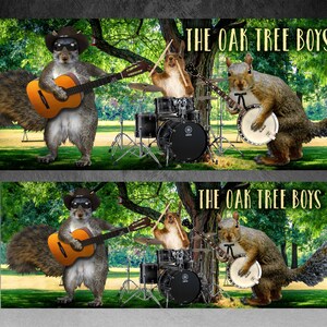 SQUIRREL BANDS | Oak Tree Boys: Printable Mug Wrap Sublimation Design ...