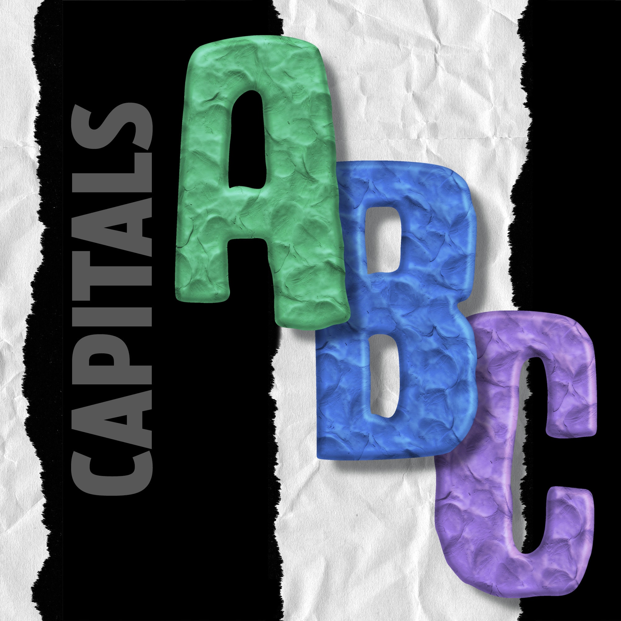TRIPLE PLAY DOUGH Alphabet Letters #107: Printable Transparent Png ...