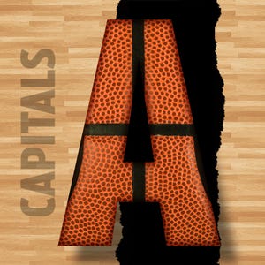 BASKETBALL Alphabet 29: Printable Transparent Png Files Clip Art Cut ...