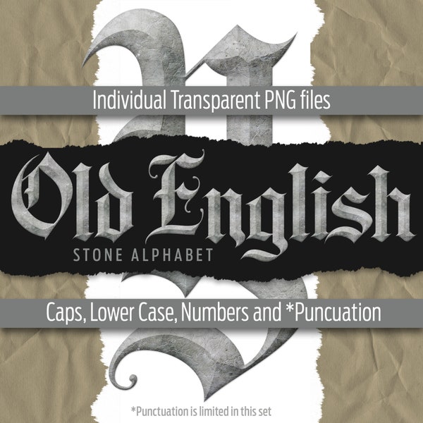 Old English Printable - Etsy