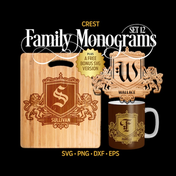 Family Crest Laser Files - Etsy