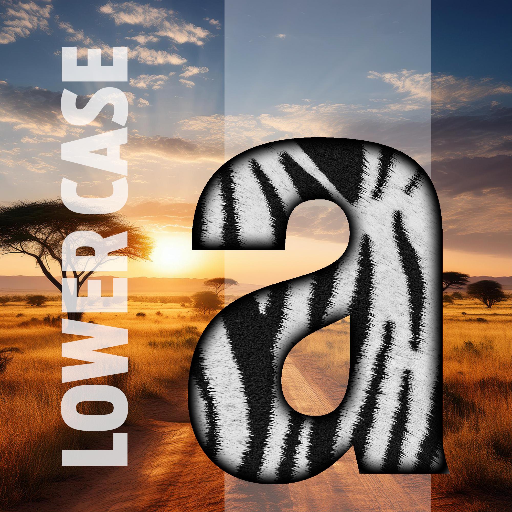 ZEBRA Alphabet #110: Printable Transparent Png Files - Clip Art - Cut ...