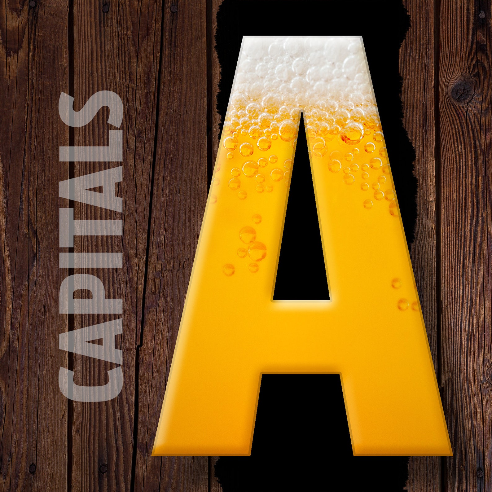 BEER Alphabet #55: Printable Transparent Png Files - Clip Art - Cut ...