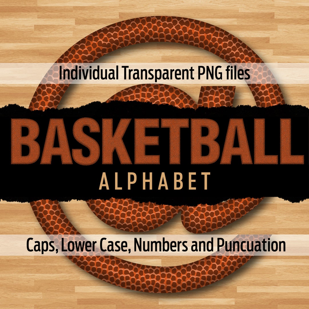 BASKETBALL Alphabet 29: Printable Transparent Png Files Clip Art Cut ...