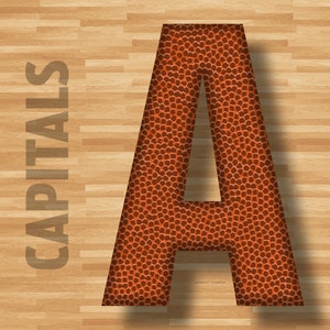 BASKETBALL Alphabet 29: Printable Transparent Png Files Clip Art Cut ...