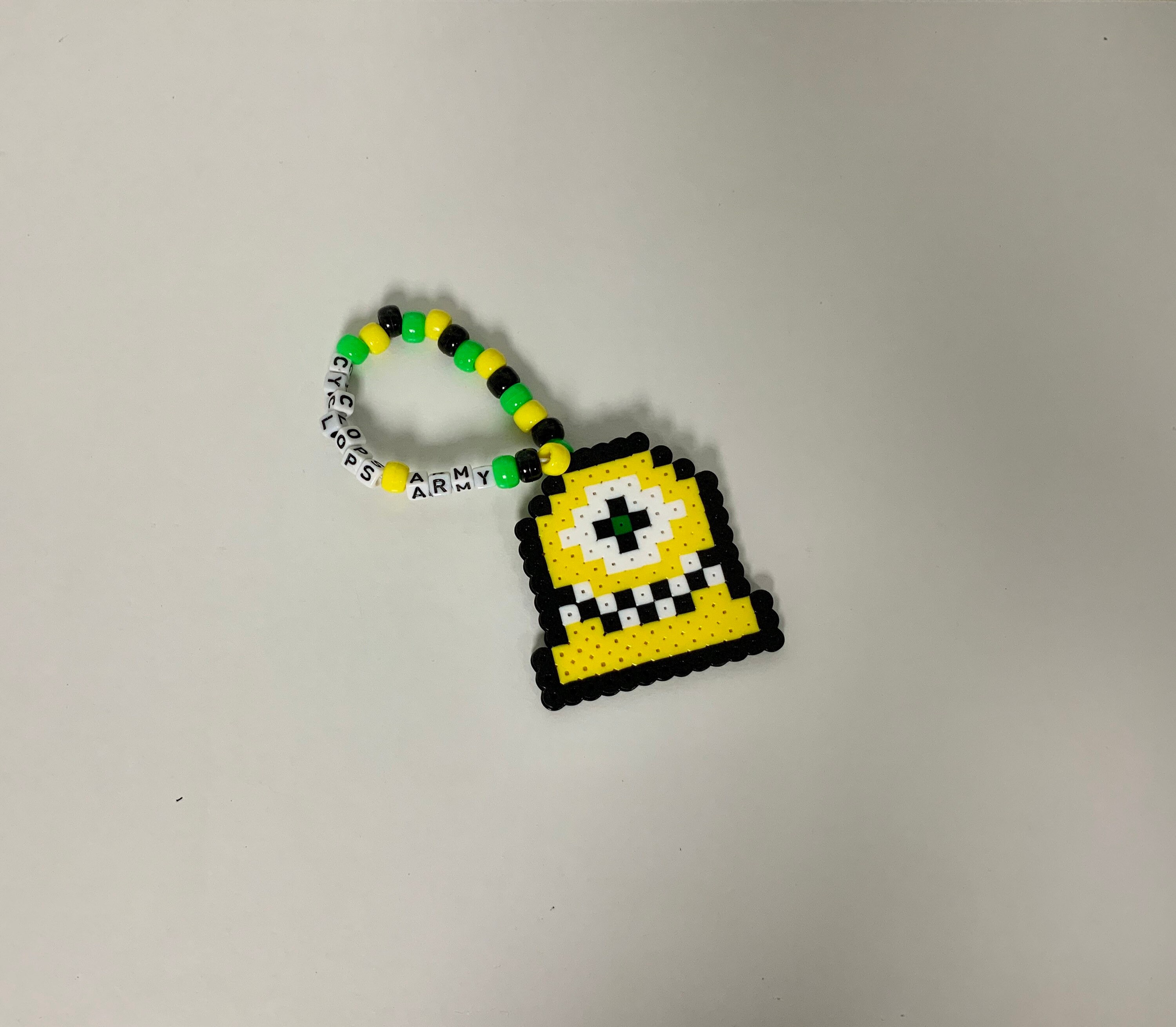 Subtronics Cyclops Army Perler Kandi Bracelet EDM / Rave / | Etsy