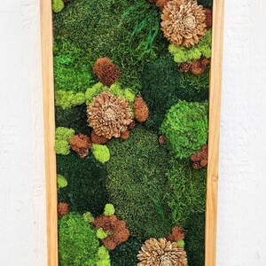 Moss Wall Art, Large Preserved Moss Frame, Living Wall, Plant Decor ...