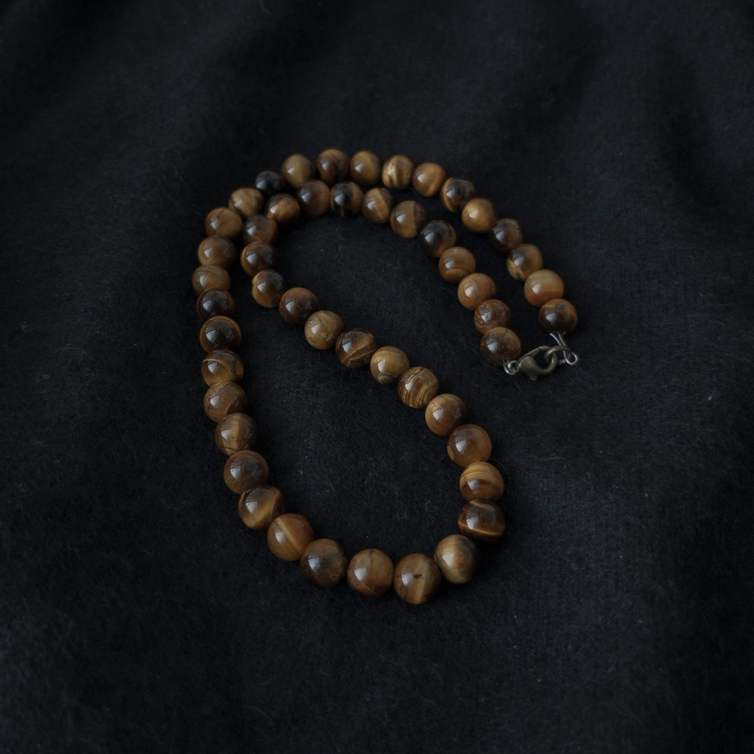Tiger Eye Necklace Brings Good Luck and Focus - Etsy