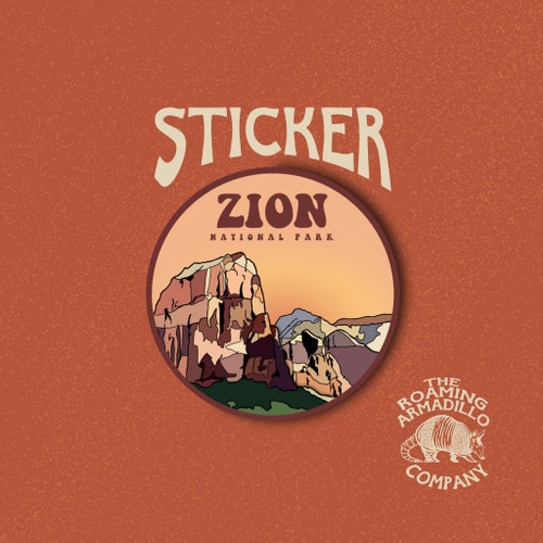 Zion National Park VINYL STICKER Stickers for Laptop Laptop - Etsy