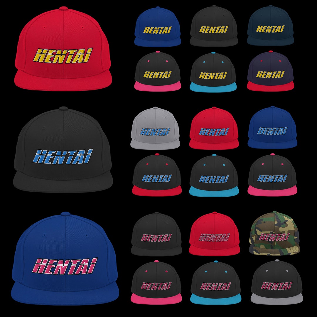 HENTAI Logo Snapback Hat, Hentai, Embroidered Snapback Hat, Embroidered ...