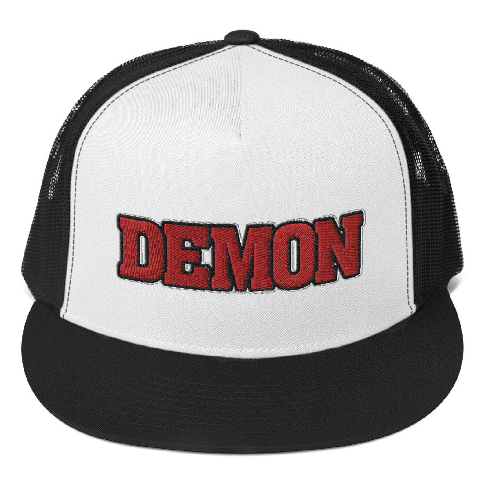 DEMON Trucker Hat Devil Trucker Hat Oni Mesh Trucker Hat 2 - Etsy