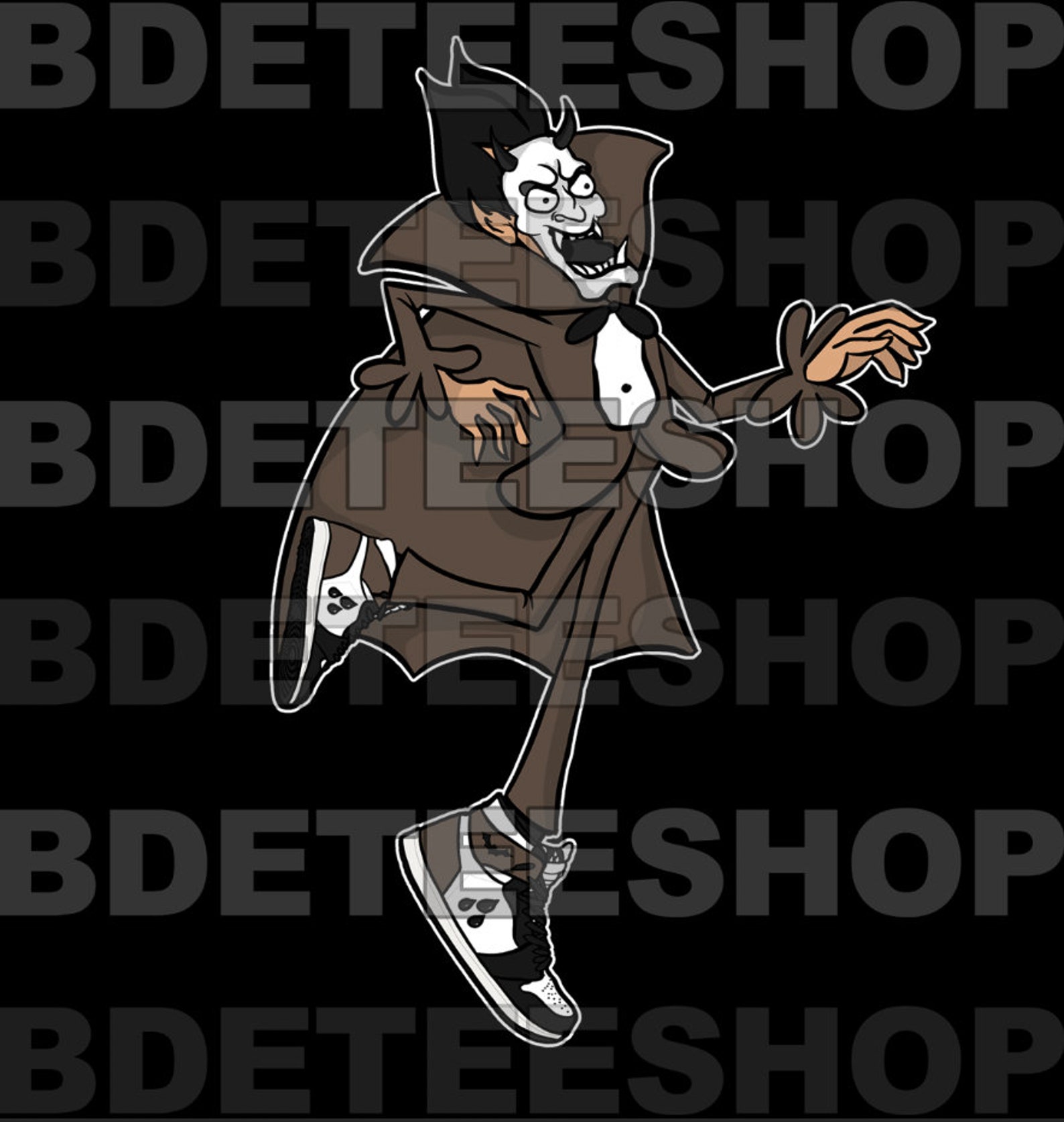 Vampire Oni Tee to Match Air Jordan 1 Retro High OG Dark Mocha - Etsy