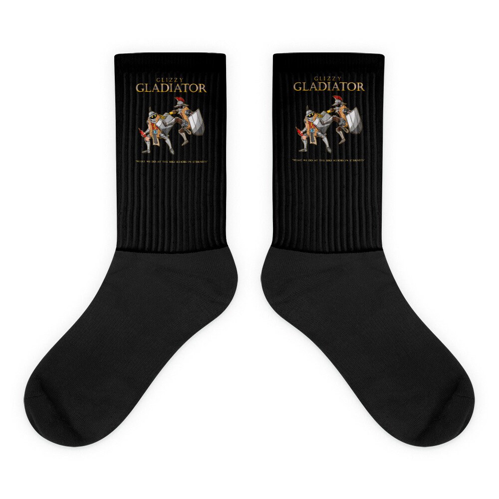 GLIZZY GLADIATOR Socks Hot Dog Meme Glizzy Gauntlet Gate Gobbler Goblin ...