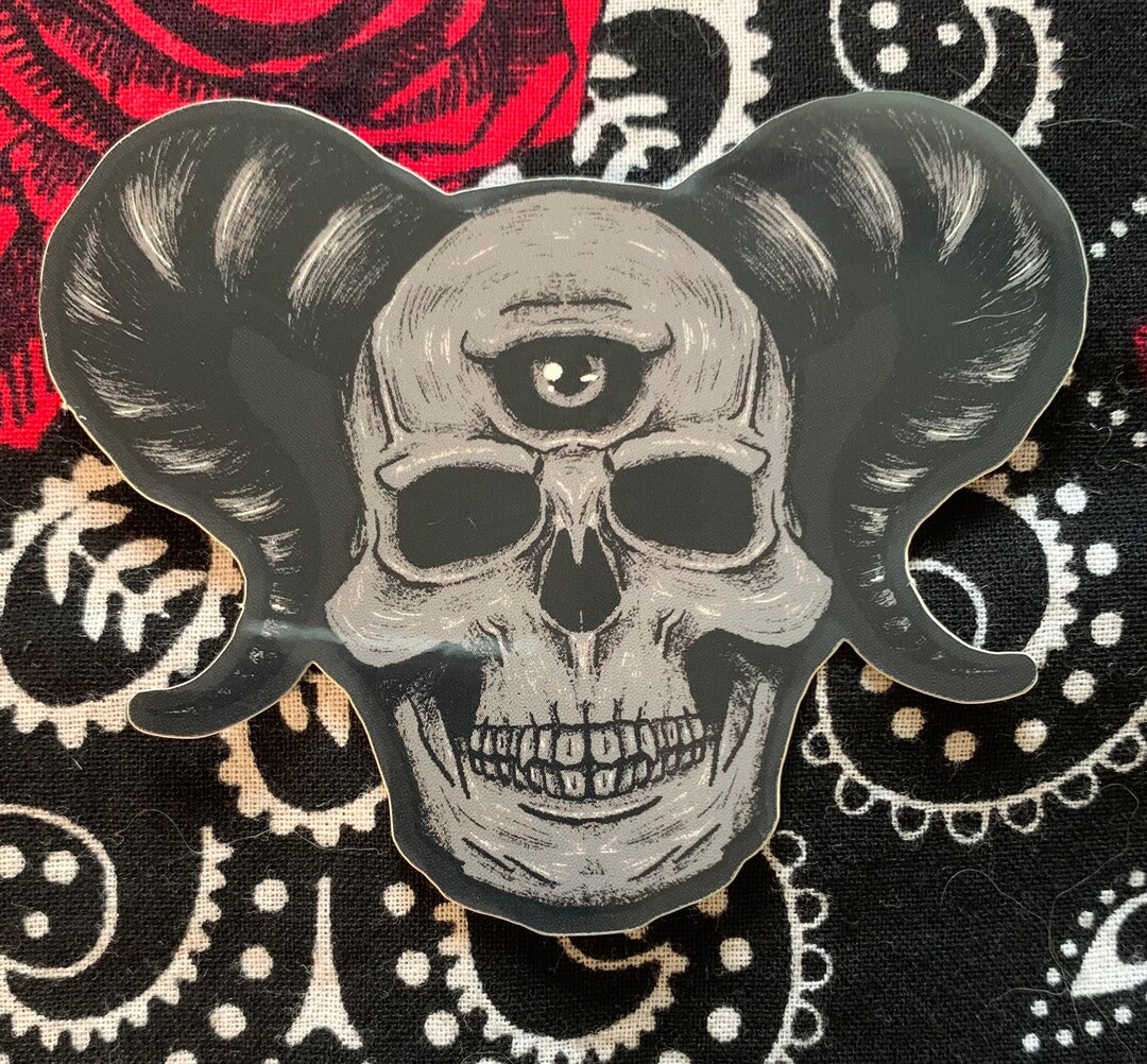 Third Eye Sticker Demon Sticker, Gothic Sticker, Emo Sticker, Dark ...