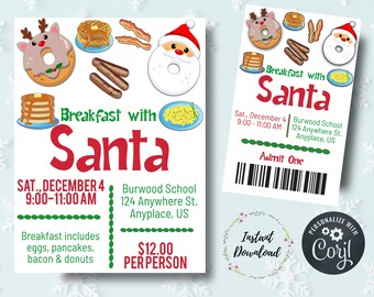 Breakfast With Santa Ticket - Etsy