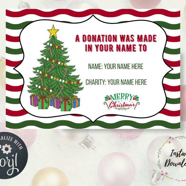 Donation Card - Etsy