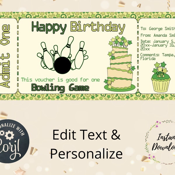 Bowling Printable Certificates - Etsy