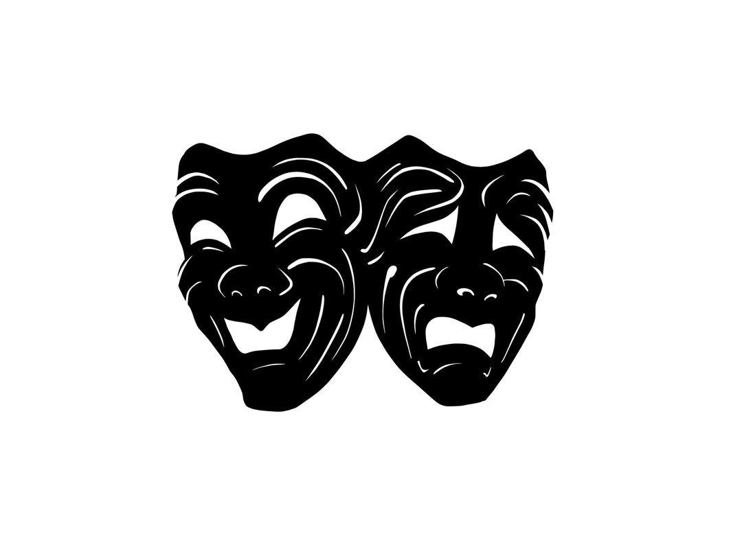 Laugh Now Cry Later Comedy Tragedy Masks Decal Permanent - Etsy.de