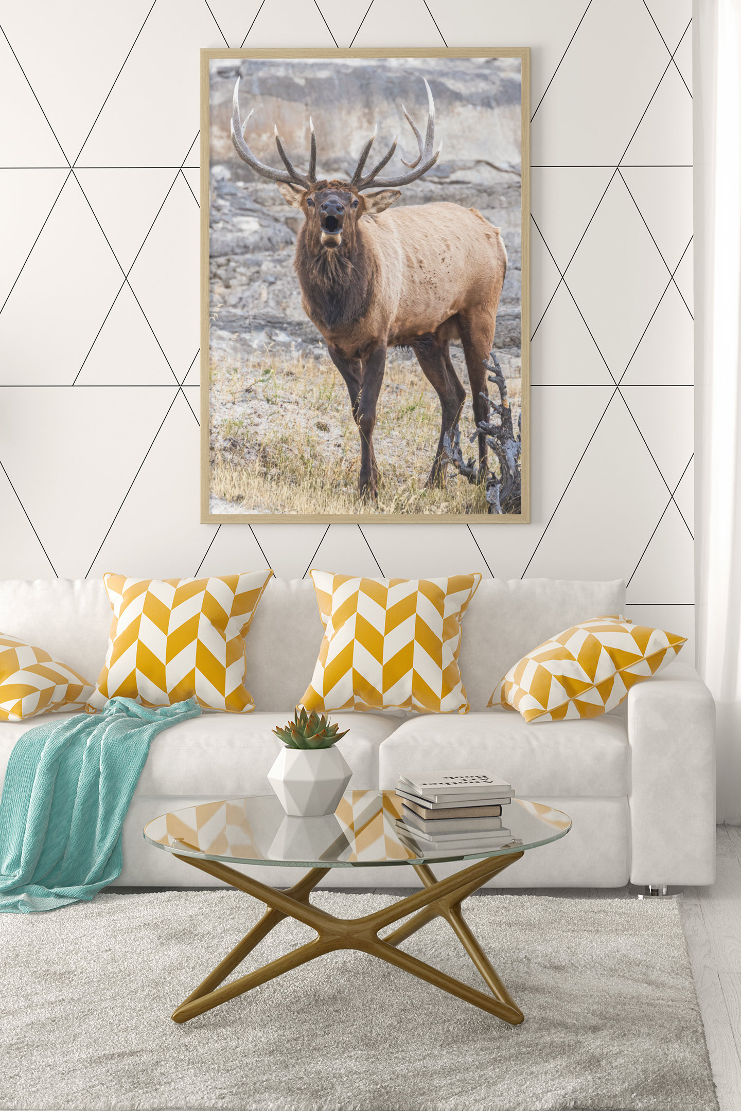Screaming' bugling Elk Print - Etsy