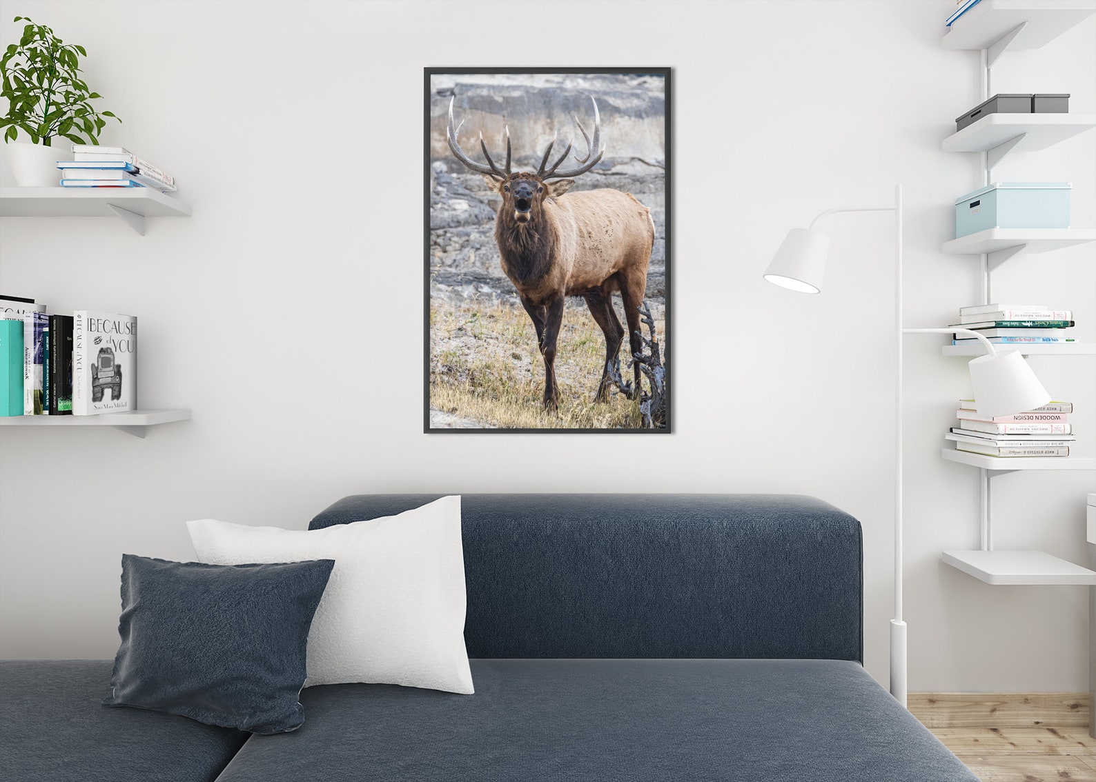 Screaming' bugling Elk Print - Etsy