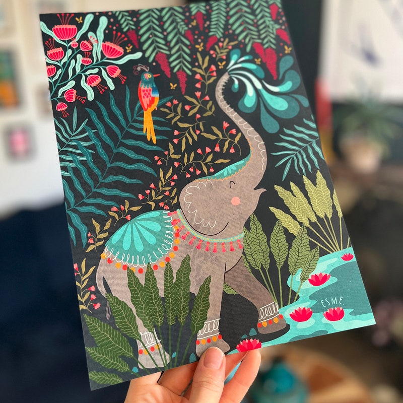 Elephant Poster - Etsy