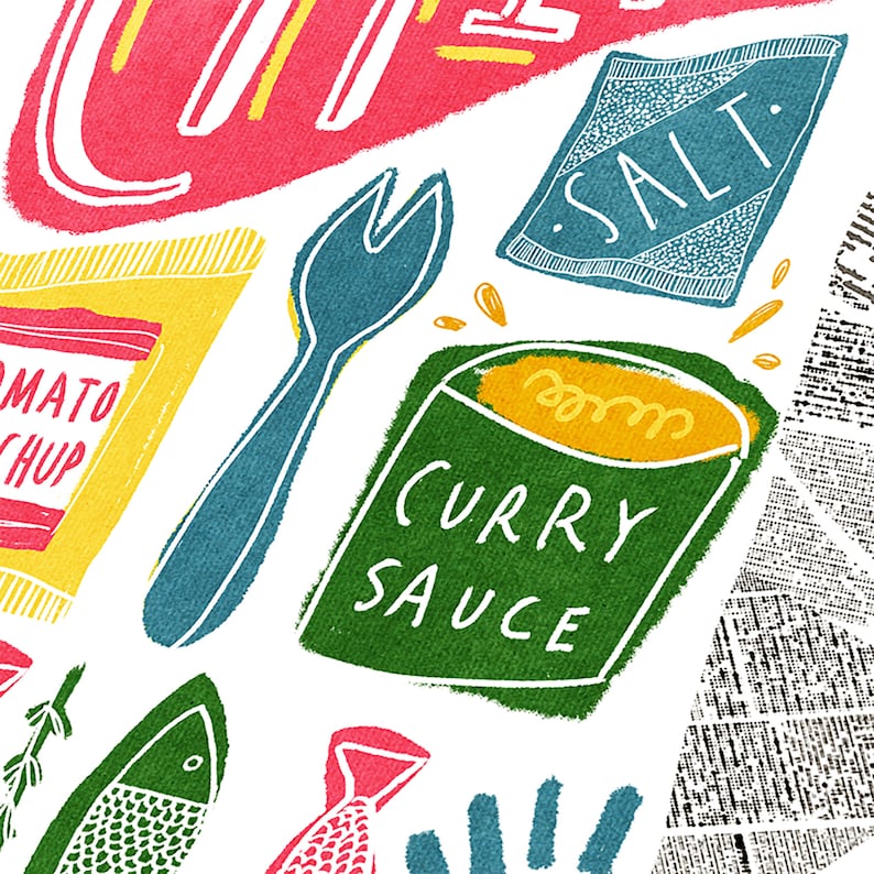 Sea Food Posters - Etsy UK
