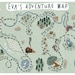 Personalised Children's Adventure Woodland Map Print Poster - Etsy