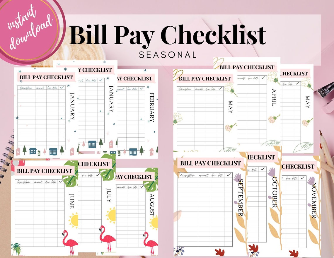 Financial Planner Printable Pages, Finance Planner, Printable Financial ...