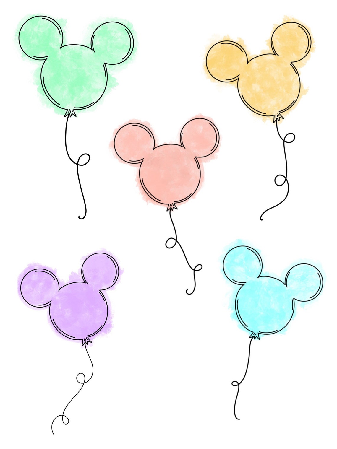 Disneyland Mickey Mouse Balloon | Etsy