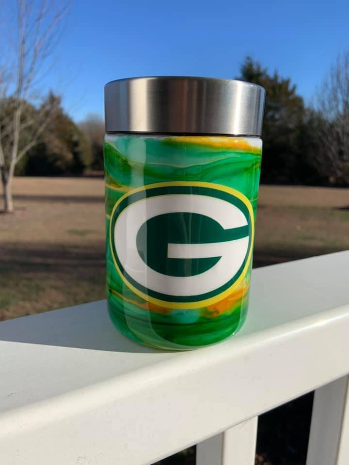 Greenbay Packers Epoxy Can Koozie | Etsy